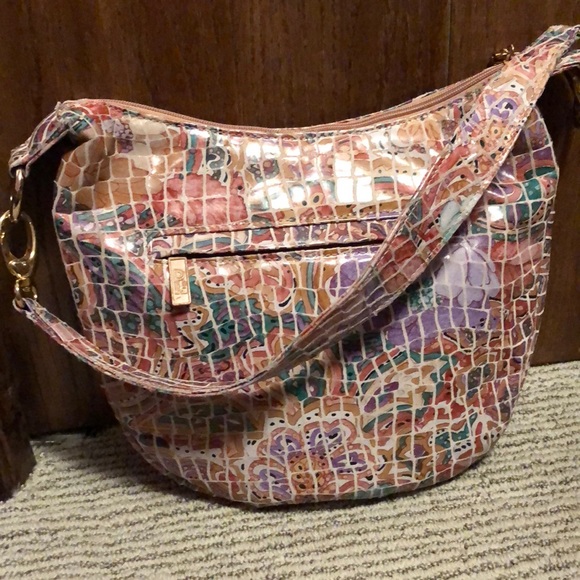 Pinky | Bags | Pinky Leather Reptiles Shoulder Bag | Poshmark